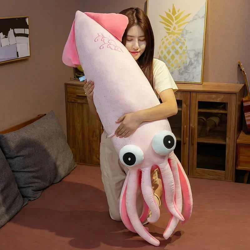 Jumbo Cartoon Squid Plushie, 2.3-4.3 ft | 70-130 cm – Plushie Produce